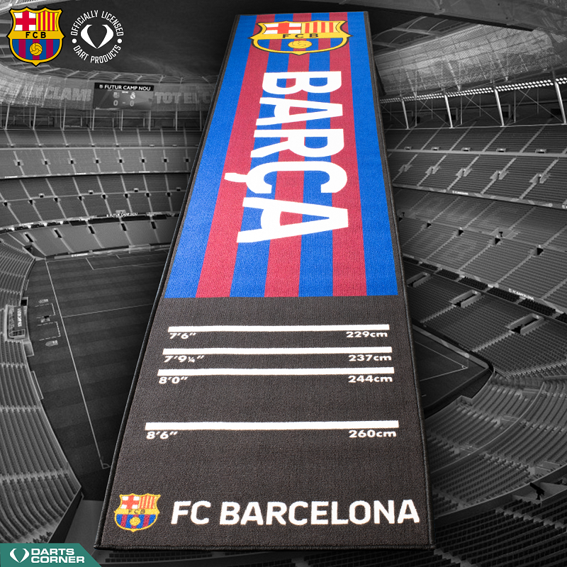 *FC Barcelona - Official Licensed BARÇA - Carpet Dart Mat - 290cm x 60