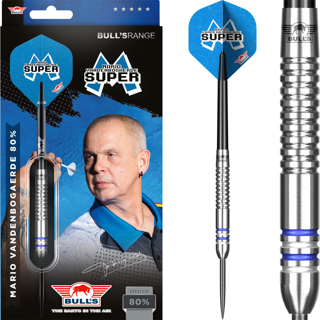 Bulls Mario Vandenbogaerde Darts - Steel Tip - 80% Tungsten