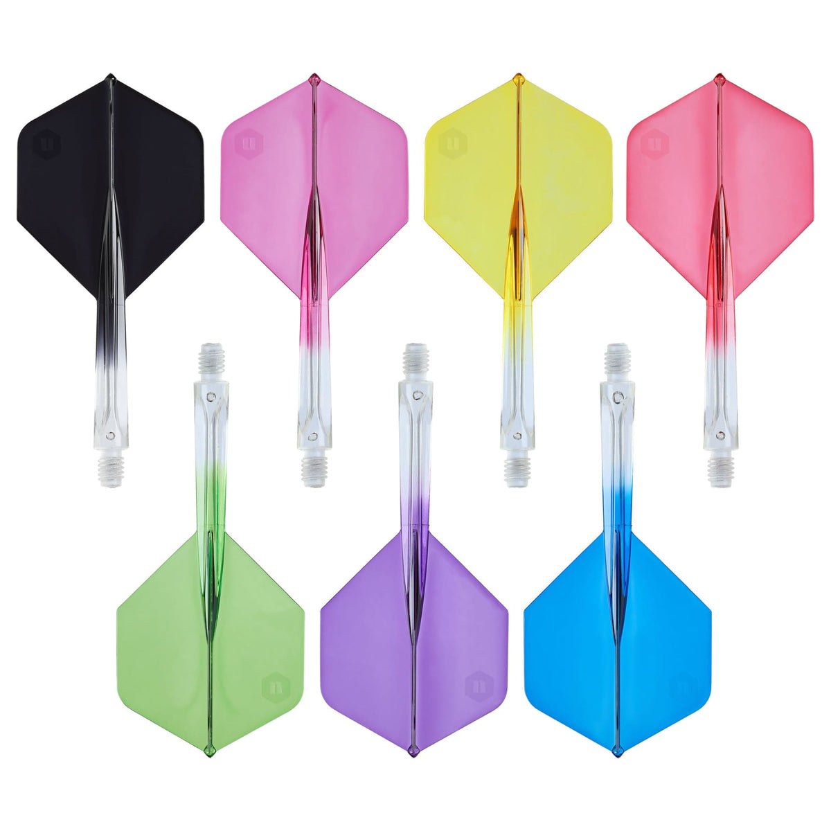 Unicorn Forge Two Tone Flights - Moulded Flight & Shaft System - Plus