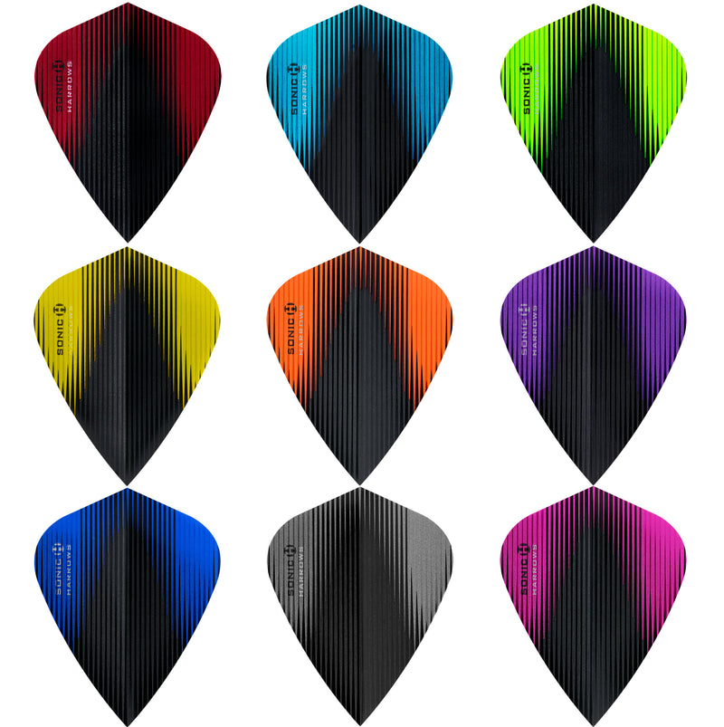 *Harrows Sonic X Dart Flights - Kite Shape - Sonic-X