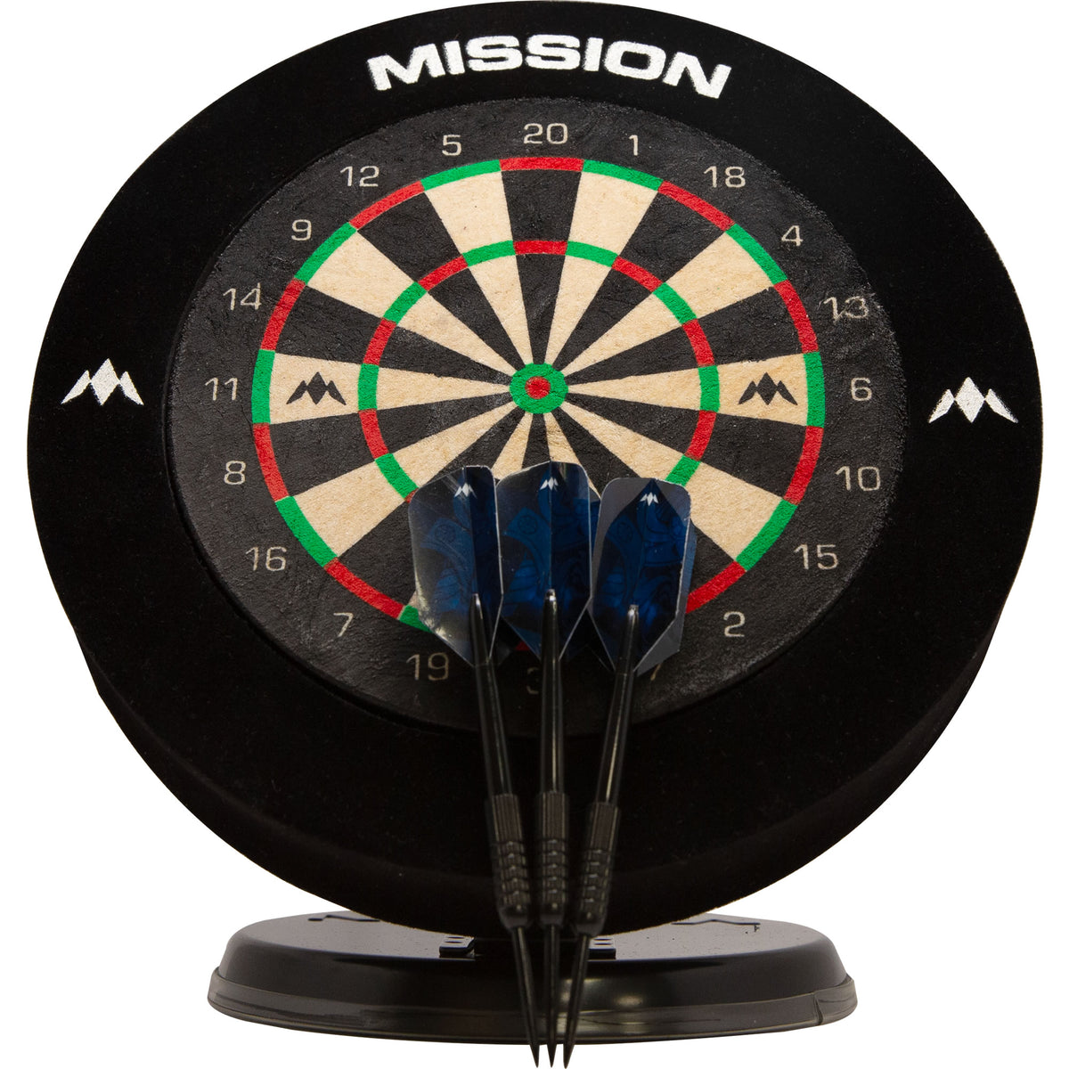 Mission Mini Dartboard - 6 Inch - Complete with surround & 2 sets of m