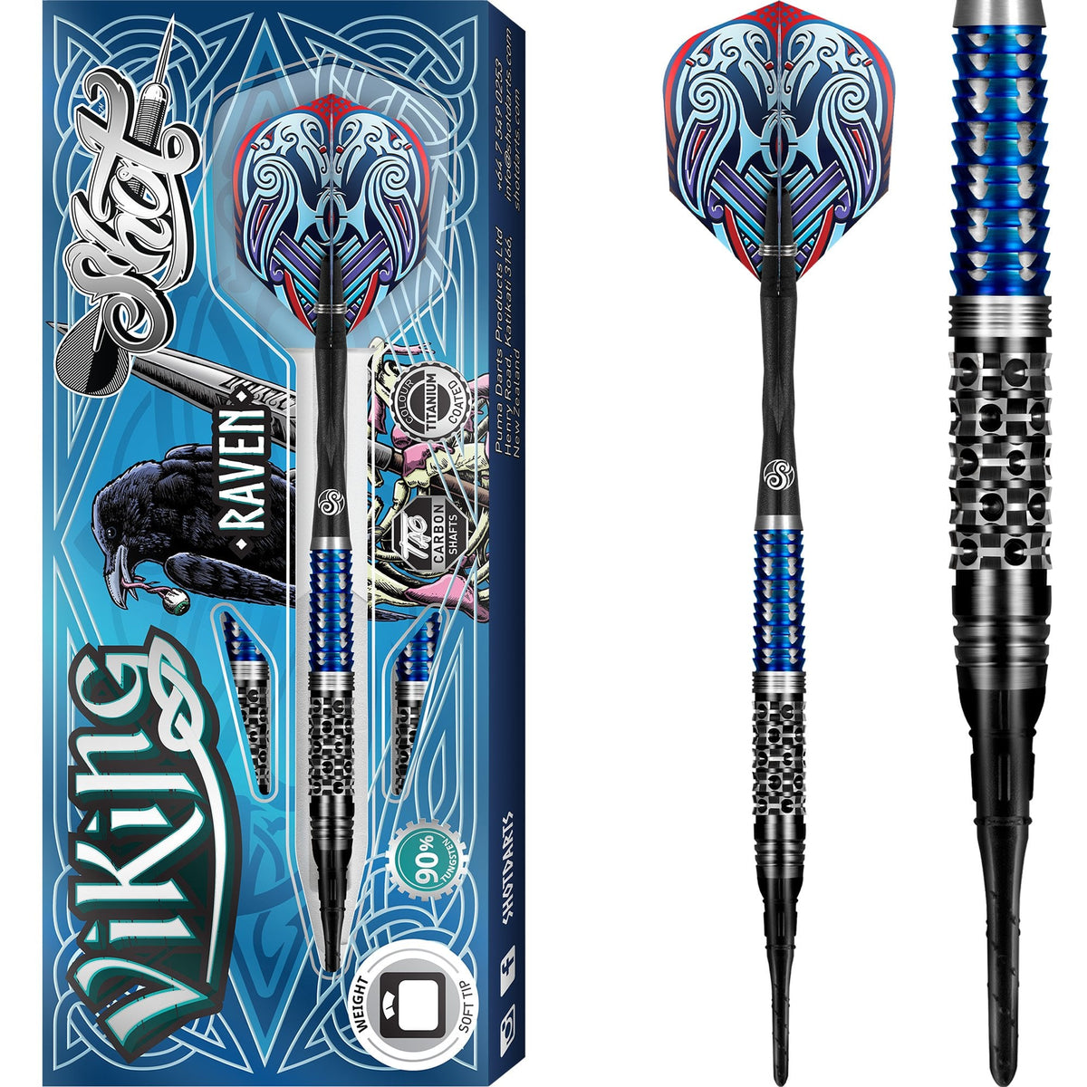 Shot Viking Raven Darts - Soft Tip