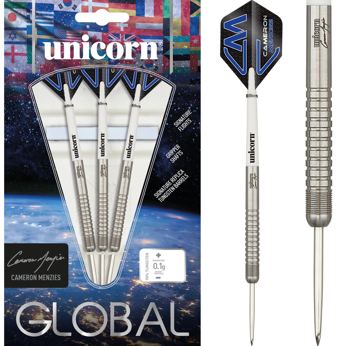 *Unicorn Global Darts - Steel Tip - Cameron Menzies - 24g