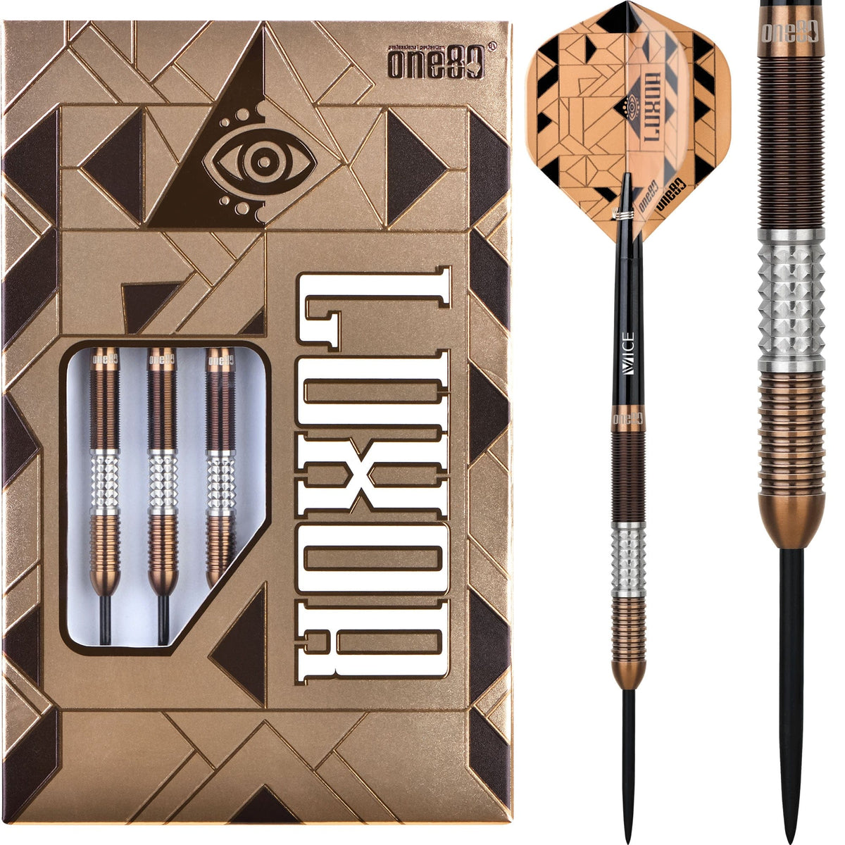 One80 Luxor Alpha Darts - Steel Tip - Bronze